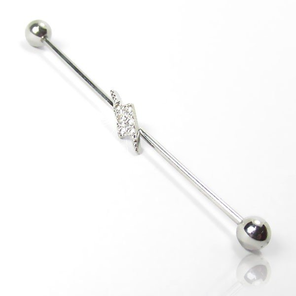 Piercing Transversal - Raio cravejado com Cristais - 5TRA101 - Piercing ...