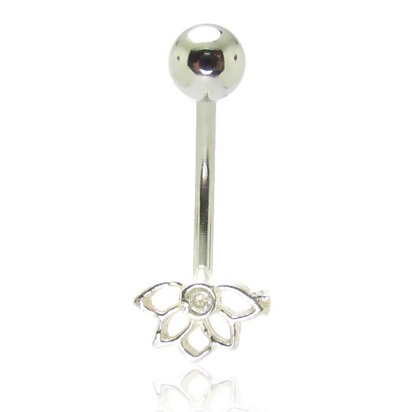 Piercing Rook / Íntimo Genital - Christina - Flor de Lótus - Prata ...