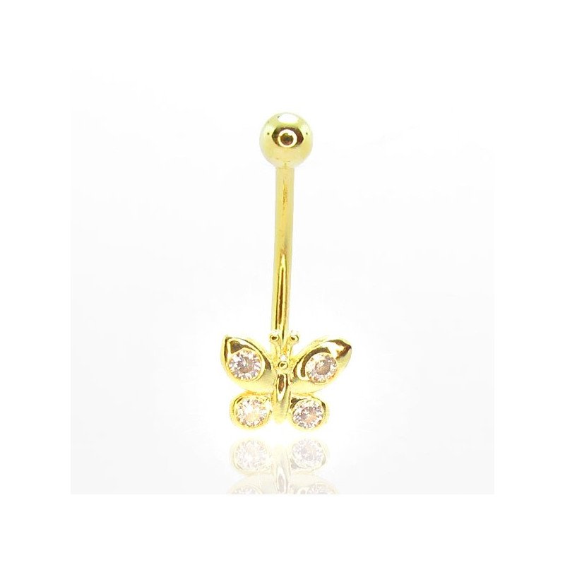 Piercing Rook / Íntimo Dourado Genital - Christina - Borboleta - 18INT27